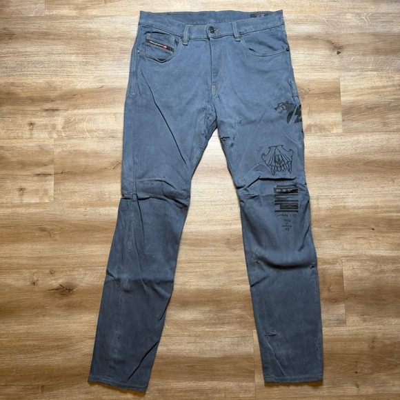 Diesel | Jeans | Diesel Jeans Men 3x32 Navy Blue Dstrukt Slim Fit ...